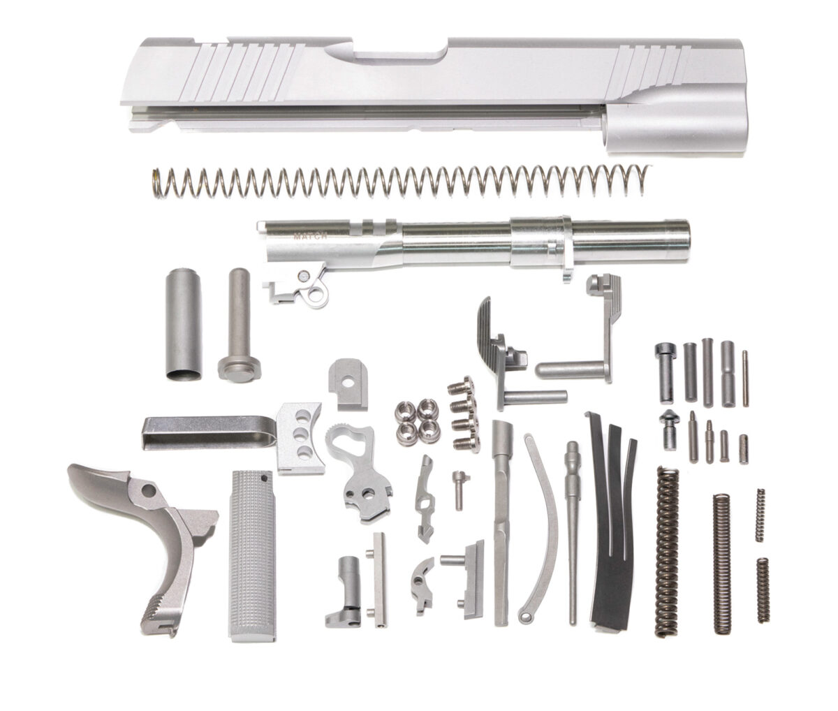 1911 .45 ACP BUILD KIT 5″ GOVERNMENT STAINLESS NOVAK SIGHT CUTS | US ...