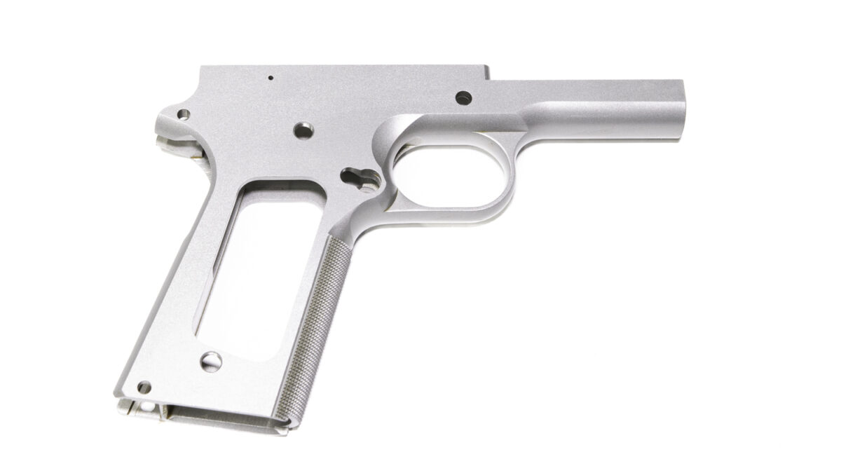 80% 1911 .45 ACP Government Aluminum Frame 70 Series With Checkered ...