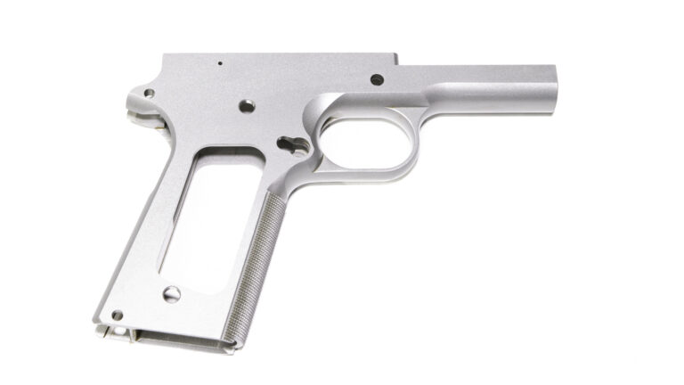 80% 1911 9mm Government Aluminum Frame 70 Series With Checkered Grip ...